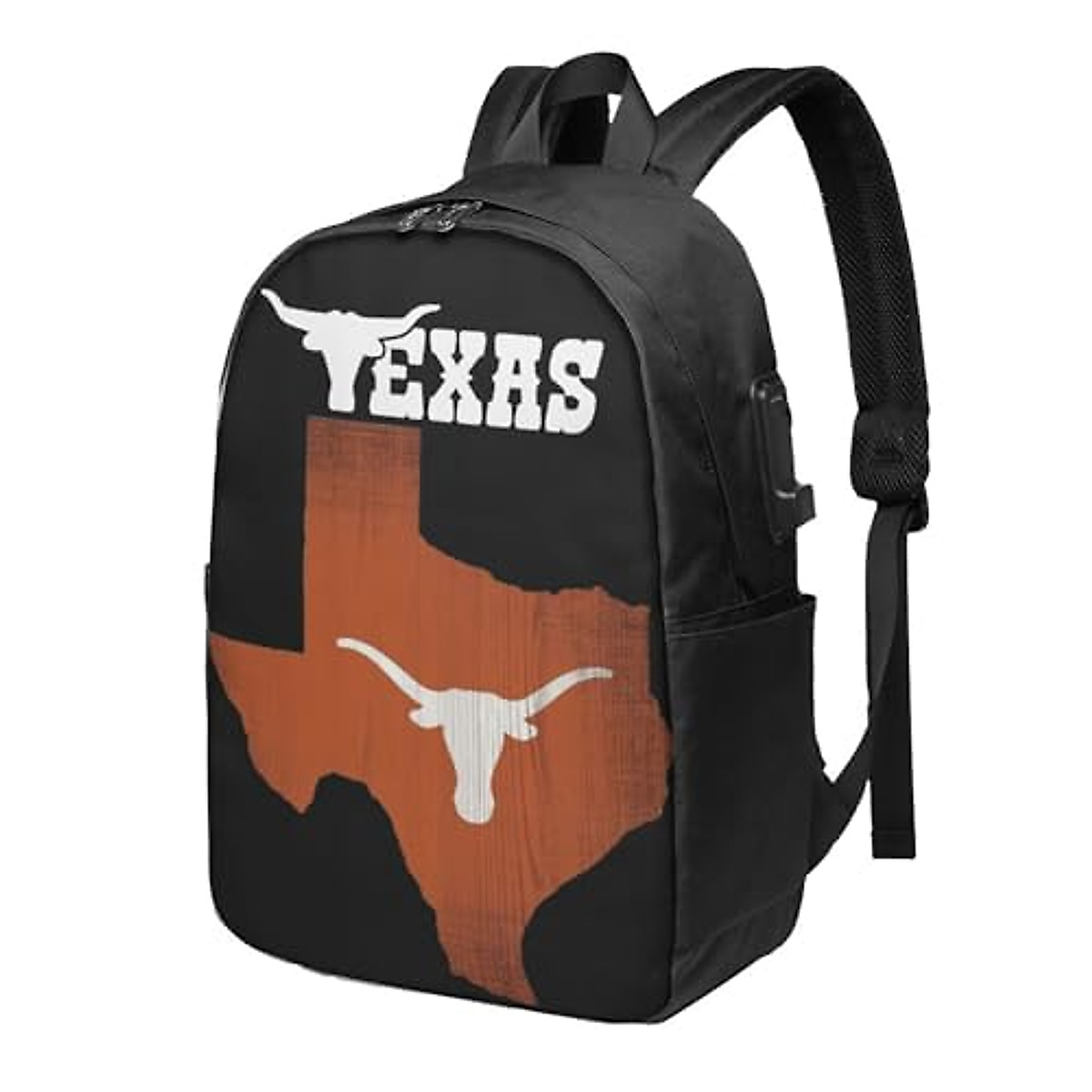 VNCXCNCN I Love TEXAS Laptop Backpack Classic Backpack Music Elements Travel Backpack Sports Backpack With USB port