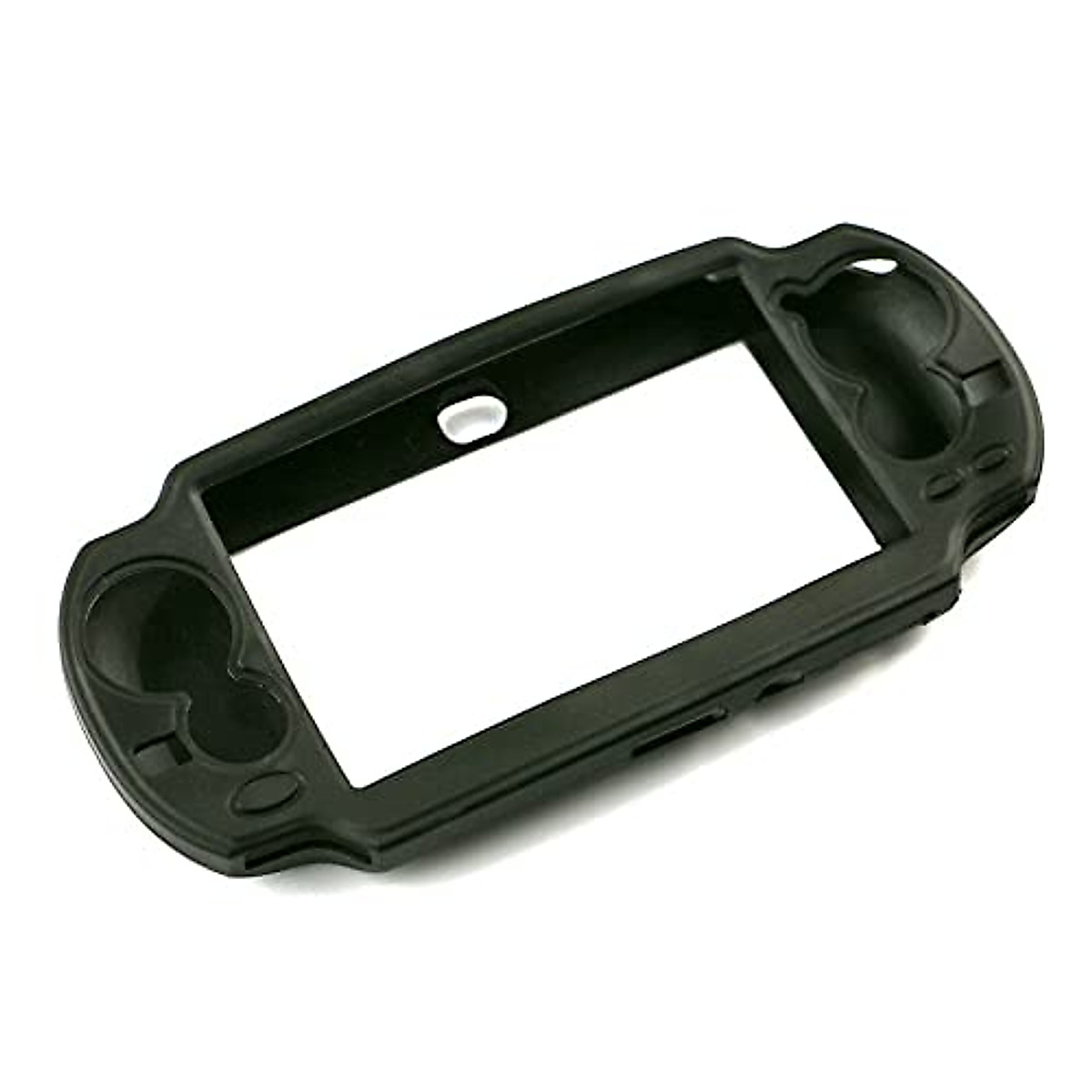 Silicone Rubber Skin Soft Cover Case Shell Protector for PS Vita PSV 1000 Controller (Black)