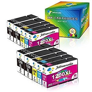 JTM 1200XL Compatible Ink Cartridge Replacement for Canon PGI-1200XL PGI-1200 XL Work with MAXIFY MB2720 MB2320 MB2700 MB2120 MB2020 MB2300 Printer，10-Pack