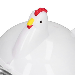 Egg Cooker, Chicken Shaped Heat Resistant Microwave Eggs Boiler, Freely Control the Tenderness of the Egg, for Home Kitchen