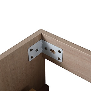 SmartEdge 24 Inch Bathroom Vanity, Modern White Floating Vanity, Wood Wall Mounted Bathroom Vanity 2 Drawers Storage Cabinet Ceramic Vessel Countertop Bath Vanity with Sink