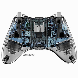 PAWHITS Wireless Controller compatible with Xbox 360 Double Motor Vibration Wireless Gamepad Gaming Joypad, Black