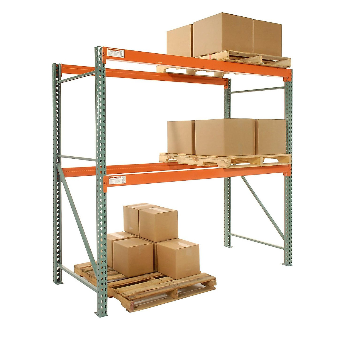 Global Industrial Teardrop Pallet Rack Starter, 120"W x 42"D x 96"H