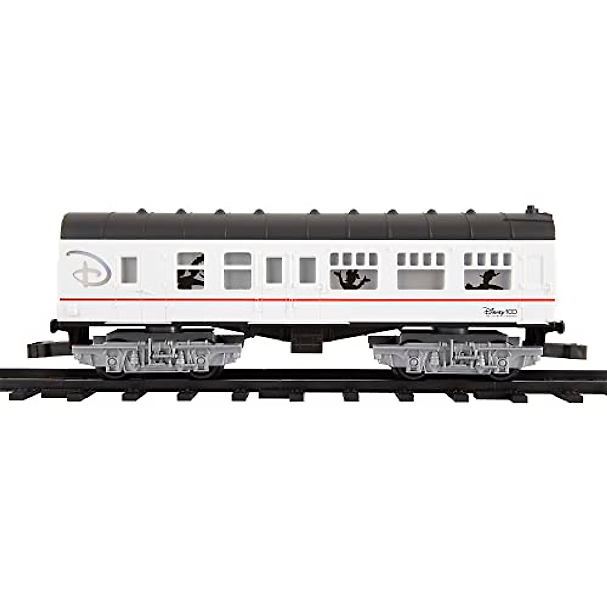 Lionel Disney100 Celebration Ready-to-Play Battery Powered Model Train Set with Remote, White, Black, Red, Large