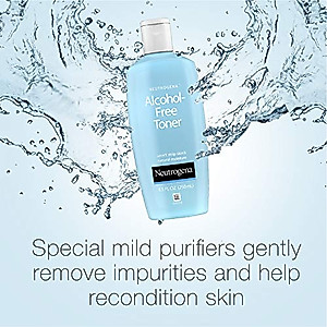 Neutrogena Oil- and Alcohol-Free Facial Toner, Hypoallergenic Skin-Purifying Face Toner to Cleanse, Recondition and Purify Skin, Non-Comedogenic, Quick-Absorbing, 8.5 fl. oz