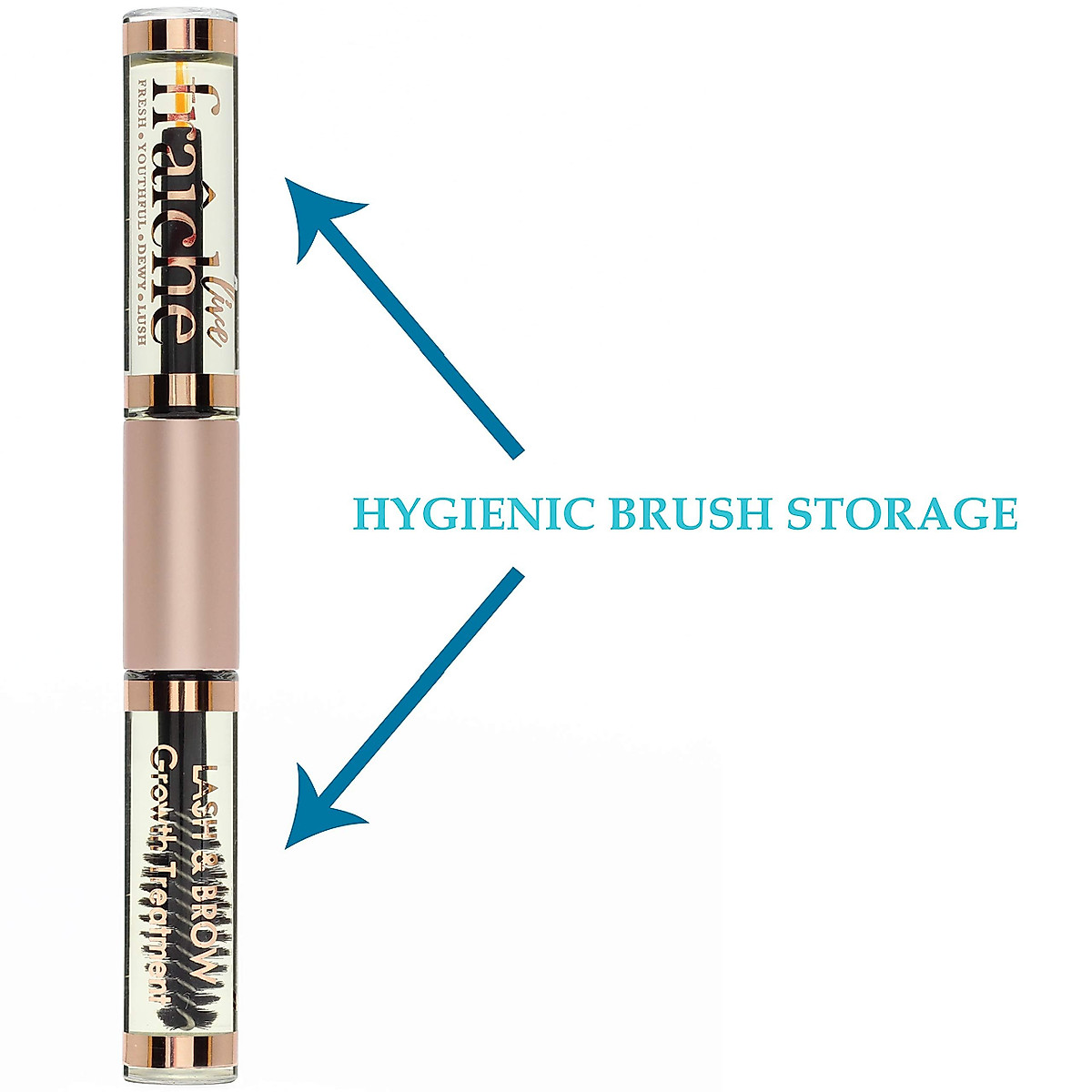 USDA Organic Castor Oil Lash Serum - Premium All Natural Cold Pressed Castor Oil Eyelash Growth Serum with Mascara Tube - Eyelash Treatment and Conditioner - For Thicker and Fuller Lashes