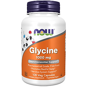 Now Foods Glycine 1000 mg - 100 VegiCapsules 2 Pack