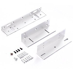 MENGQI-CONTROL Z & L Holder Stand Bracket Clamp Support for 600lbs/280KG Holding Force Electric Magnetic Lock
