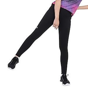 Under Armour Womens Authentics Leggings, Black (001)/White, Medium