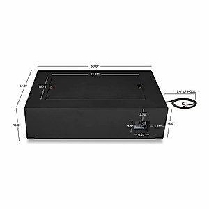 Real Flame Aegean 50" Square Propane or Natural Gas Outdoor Fire Pit Table - Stainless Steel Burners with Lid, Natural Gas Conversion Kit Included - 50,000 BTUs of Heat