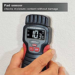 Calculated Industries 7445 AccuMASTER Duo Pro Pin & Pinless Moisture Meter Detects Hidden Leaks and Moisture | Combo Non-invasive Pad + Pin Sensors | for Restoration Contractors, Woodworkers, DIYs