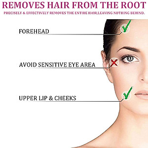 Electric Facial Hair Remover for Women,USB Rechargeable Thread Epilator Cotton Threading Hair Removal ​for Face Arms Legs Back