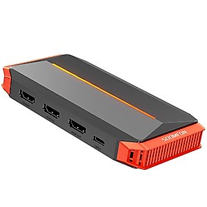 Video Capture Card - SOOMFOM Dual HDMI Input Game Capture Card with 1080P60 HDMI Loop-Out, Stream and Record at 1080P 60fps for Live Streaming, Conference and More