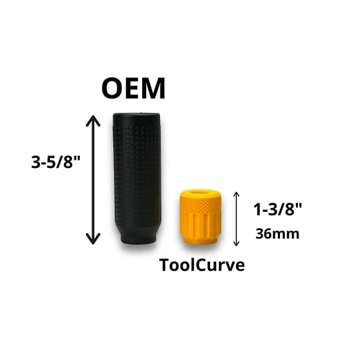 ToolCurve Stubby Knob Compatible with Dewalt DW735 Planer & DW735X, Color (Yellow)