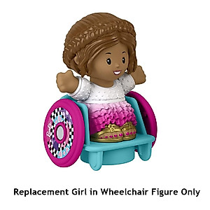 Replacement Part for Fisher-Price Little People Playset - Replacement Female Girl in Wheelchair Dressed for a Party ~ Inspired by Barbie You Can Be Anything