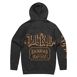 MARLLEGEBEE Jelly Roll Backroad Baptism Zip Up Hoodie Long Sleeve Sweatshirts Women Men Hip Hop Clothes (XX-Large,YH07)