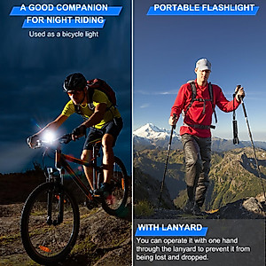 LED Magnetic Flashlights High Lumens Rechargeable, 100000 Lumens Super Bright Powerful Flashlight 8 Modes with COB Work Light, Zoomable, IPX7 Waterproof Small Tactical Flash Light for Camping