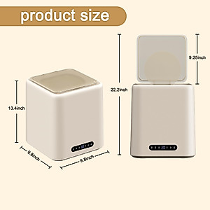 Ponzyeet automatic underwear washing machine,8Lmini washing machine, stainless steel bucket, socks, bra, underwear independent deep cleaning.