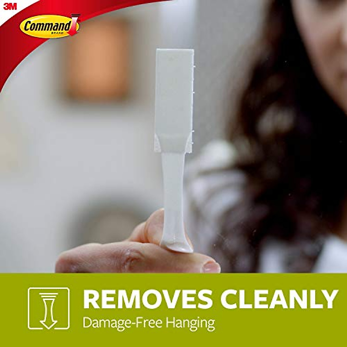 Command Narrow Picture Hanging Strips, White, 12-Pairs (PH207-12NA)