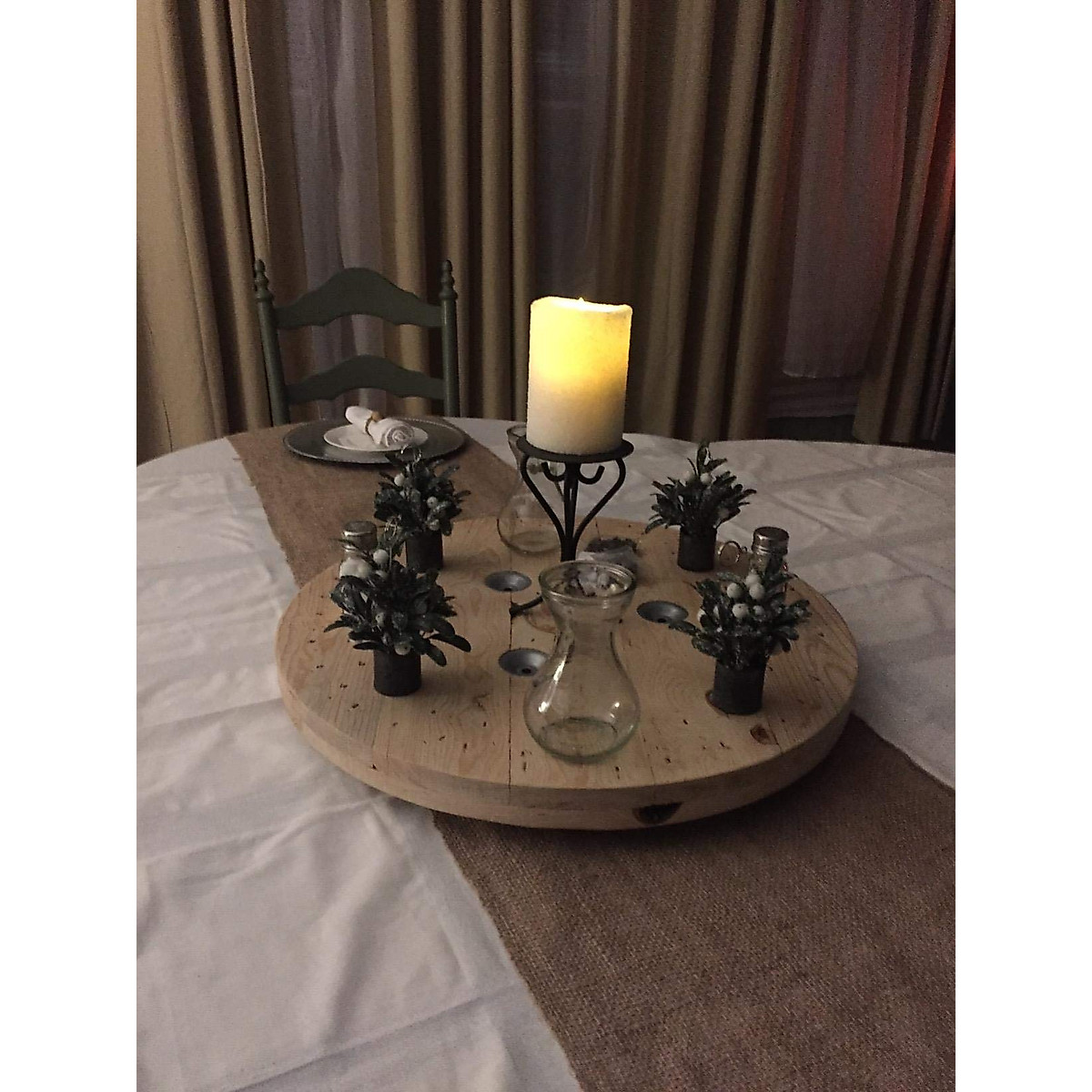 TamBee 7 Inch Lazy Susan Plastic Rotating Turntable with Steel Ball Bearings Swivel