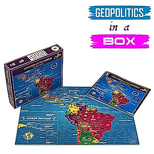 Latin America & Caribbean Map Puzzle – Map of South America – Jigsaw Puzzle-Educational History – 100 Piece Puzzles –The New World Continent – Mexico | Brazil | Chile | Peru | Colombia | South America