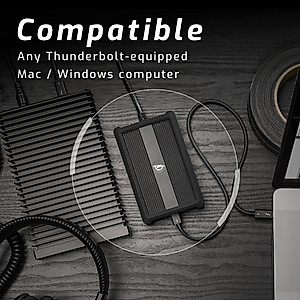 OWC Thunderbolt 3 10G Ethernet Adapter, for High-Speed Network Connections, RJ45 Port Supports 10Gb/s, 5Gb/s, 2.5Gb/s, 1Gb/s and 100Mb/s Base-T, Compatible with Thunderbolt 3 or Thunderbolt 4 Ports