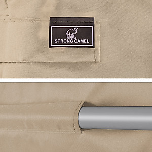 BenefitUSA Swing Canopy Cover ONLY 77"x43" - Polyester Top Replacement UV Block Sun Shade for Outdoor Garden Patio Yard Park Porch Seat Furniture (Beige)