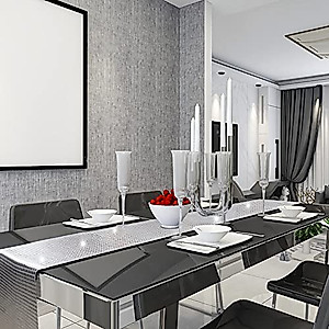 12 x 108 Inches Glitter Disco Party Table Runner Retro 70s 80s Theme Birthday Party Decorations Sequin Silver Bachelorette Party Supplies Euphoria Dance Party Decor Wedding Table Cloth