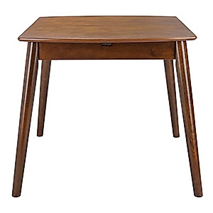 SAFAVIEH Home Collection Varda Walnut Manual Extension Dining Room Table
