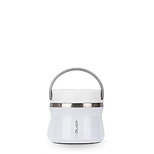 REDUCE Insulated Food Container, 12 oz - 6 Hours Hot, 20 Hours Cold - These To-Go Thermal Food Containers are Perfect for On The Go Meals and Snacks - Leak-Proof and Dishwasher Safe - White