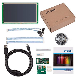 10.1 Inch Serial LCD Display Module with Program + Touch Screen for Equipment Control Panel(10.1 Inch, WTVC101WT-01)
