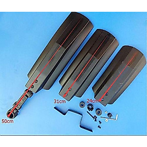 WIROJ BlueSunshine Fat Tire Bike Fenders, 26 inch Snow Bicycle Bike Front Rear Mudguard Cycling Bike Fender for Mountain Bike