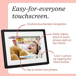Skylight Frame: 10 inch WiFi Digital Picture Frame, Email Photos from Anywhere, Touch Screen Display, Effortless One Minute Setup - Gift for Friends and Family