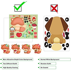 48 Sheets Valentines Stickers for Kids Make Your Own Valentines Sticker Sheets Home Classroom Party Favor Art Craft School Rewards