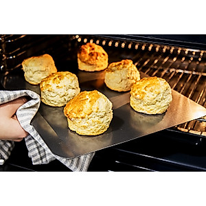 MasterClass KCMCHB4 Baking Sheet with PFOA Free Non Stick and Insulated Design, Heavy Duty Carbon Steel, 35 x 28 cm, Grey