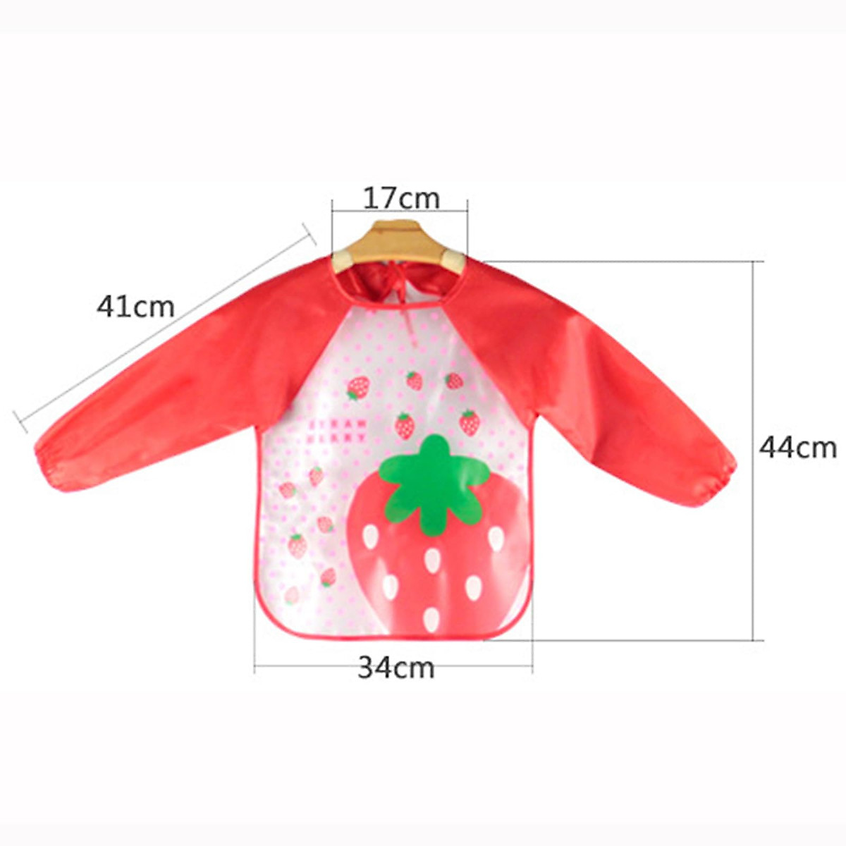 EchoDone 6 Packs Waterproof Children's Art Smock Kids Painting Aprons Long Sleeve Smock for Eating 1-4 Years