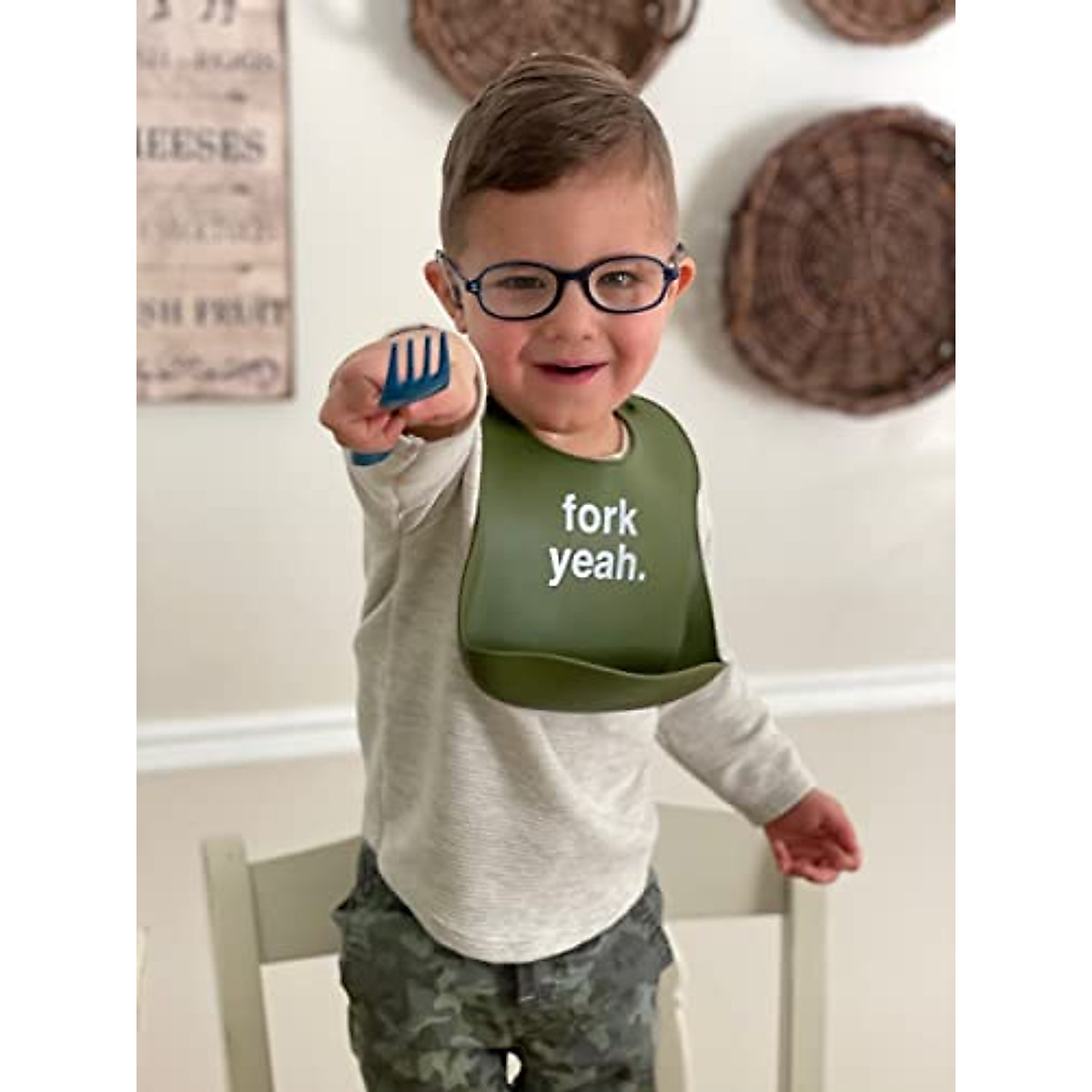 Denver James Silicone Feeding Bibs | Dishwasher Safe. Waterproof. Adjustable.