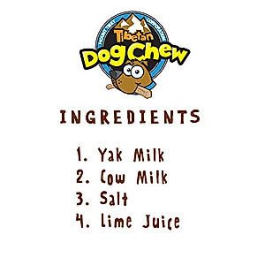 Tibetan Dog Chew – All Natural Yak Cheese Chew Bones, A Healthy Treat to Keep Your Dog Busy and Entertained for Hours, for Aggressive Chewers, Limited Ingredients, No Chemicals (1 Pound, Large)