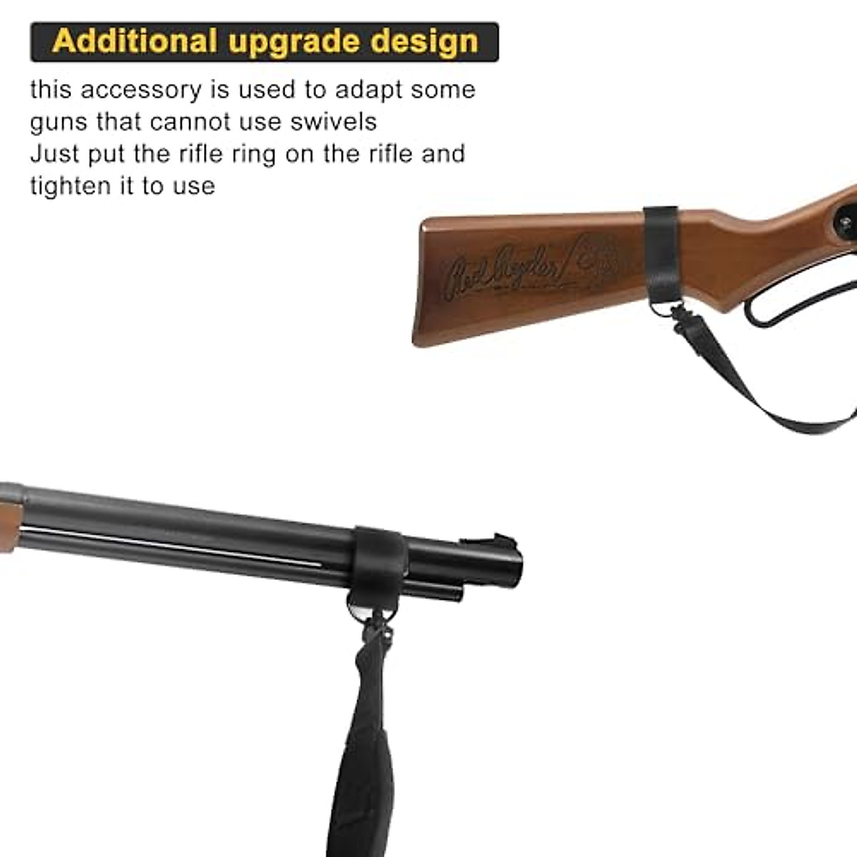 Rifle Sling, 2 Point Sling with 6.5mm Soft Neoprene Pad,（Newly Improved knob Snaps）,Rifle Sling with Swivels(Hold up 300lb),Non-Slip Rifle Strap Hunting Rifle Sling for Outdoor Use