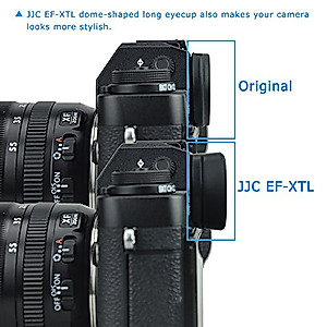 JJC Eyecup Eyepiece EF-XT L Replacement for Fuji X-H2 X-T5 X-T4 X-T3 X-T2 XT4 XT3 XT2 XT1 XH1 GFX100S GFX100 GFX 50S GFX50S II Camera Viewfinder Eyeshade Replaces Fuji Eye Cup EF-XTS EF-XTM EF-XTL
