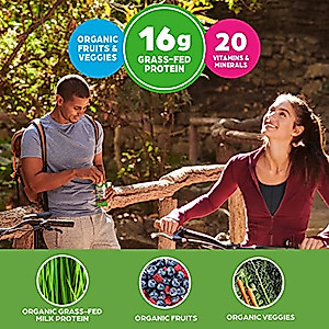 Orgain Organic Nutritional Shake, Creamy Chocolate Fudge - Meal Replacement, 16g Grass Fed Whey Protein, 20 Vitamins & Minerals, Gluten & Soy Free, Kosher, Non-GMO, 11 Fl Oz (Pack of 12)