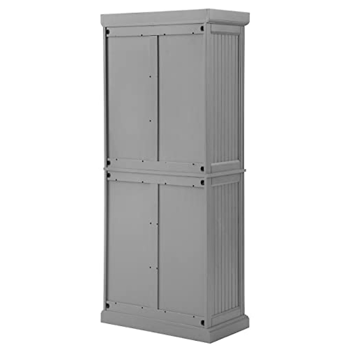 Crosley Furniture Seaside Kitchen Pantry Cabinet, Distressed Gray