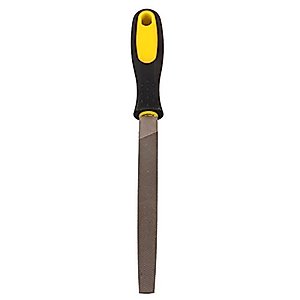 UEETEK 6-inch Hardened Steel File Flat Metal File Sharpening Tools with Comfortable Hand Grip Handles