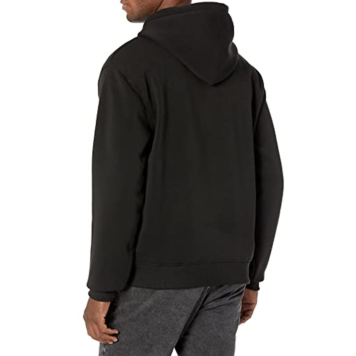 Southpole Men's Basic Fleece Hoodie Sweatshirts-Pullover & Zip Up, Black, Large