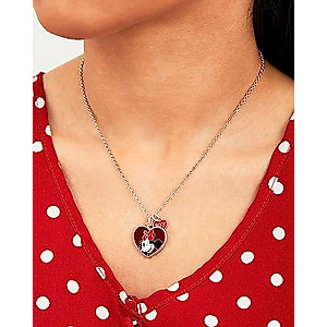 Disney Girls Minnie Mouse BFF Necklace Set of 3 - Best Friends Necklaces with BFF Charm and Minnie Mouse Pendant