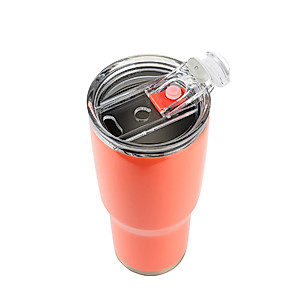 REDUCE 24 oz Tumbler, Stainless Steel - Keeps Drinks Cold up to 24 Hours - Sweat Proof, Dishwasher Safe, BPA Free - Cayenne, Opaque Gloss