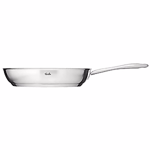 Fissler 081-353-28-100 Frying Pan, 11.0 inches (28 cm), Gas Stove/Induction Compatible, Oven Safe, All Stainless Steel, Silver