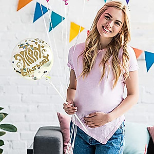 Bobo Balloon Sticks Clear Transparent Balloon Sticks Long Clear Balloon Holder with Cups for Balloons Birthday Valentine's Day Mother’s Day Graduation Wedding Anniversary decoration (25 Sets)