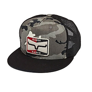 Kimes Ranch Adjustable Snapback Hats Sparky Trucker Caps/Work Wear Brown