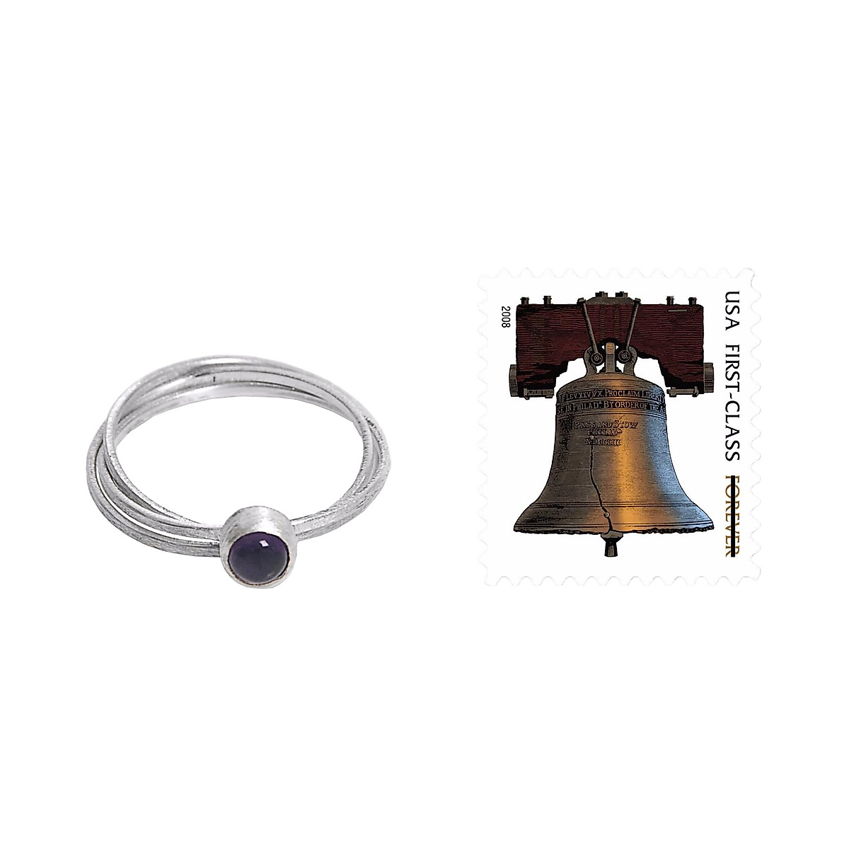 NOVICA Amethyst .925 Sterling Silver Ring 'Magical Force in Purple'